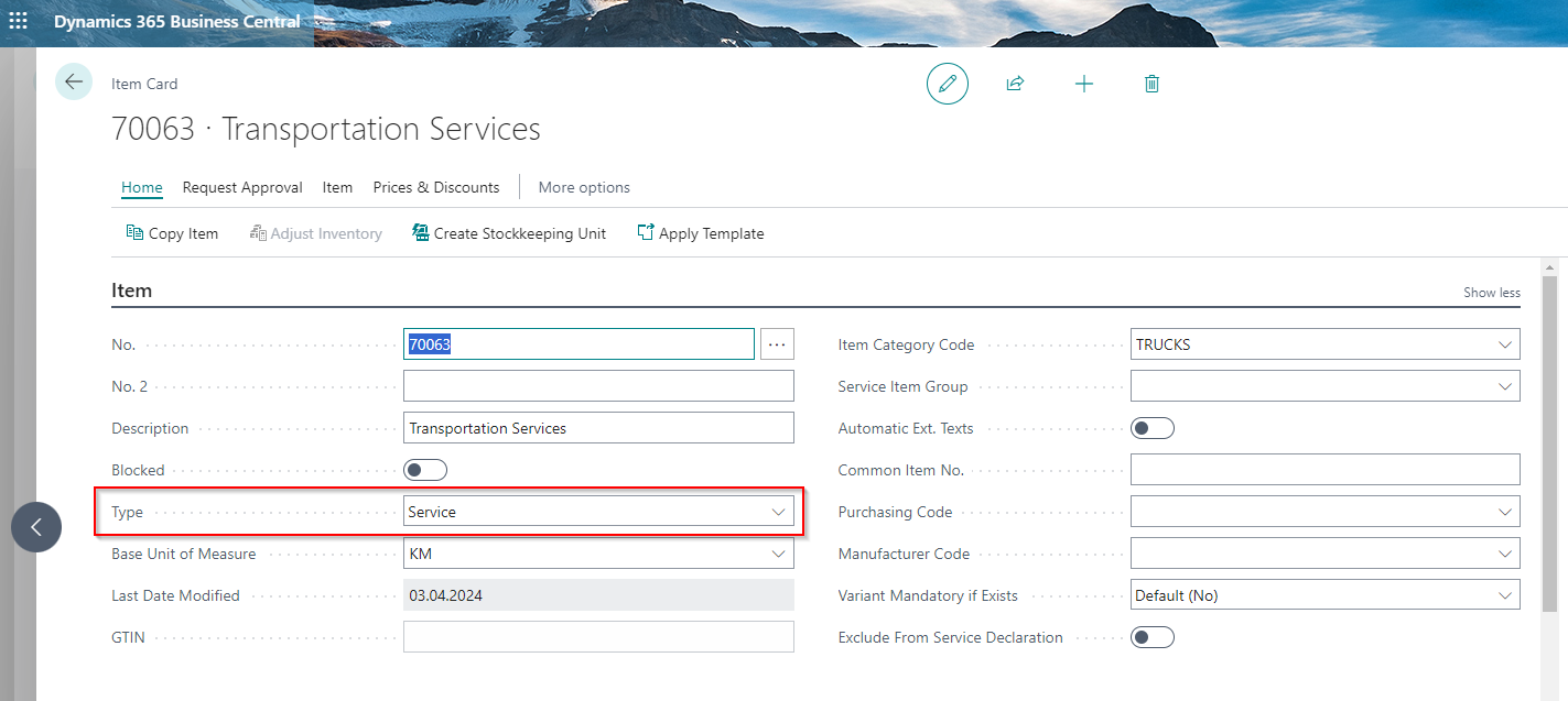 How to Set Up Services as Items in Dynamics Business Central